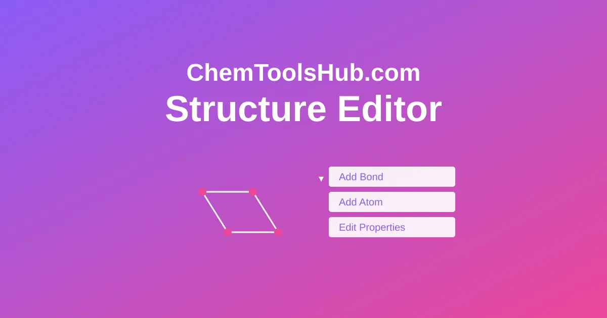 Chemical Structure Editor | Online Molecular Structure Drawing Tool ...
